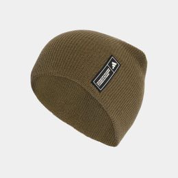 Damen Beanie "ESS LBL BEANIE"olive strata, wei&szlig;, adidas Sportswear, Obermaterial: 100% Polyacryl, M&uuml;tzen, f&uuml;r Erwachsene, sportlicher Stil, aus