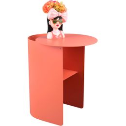 Beistelltisch, B:45cm H:51cm, orange, Mirrors and More, Wohnzimmer, Tische, "FENO"