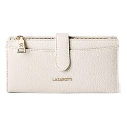 LAZAROTTI Damen Geldb&ouml;rse "Bologna Leather Geldb&ouml;rse Leder 20 cm", beige, Leder, Kleinlederwaren