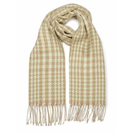 Damen Wollschal "Inverno"gr&uuml;n, Basic, Collezione Alessandro, kariert, Polyacryl, Modet&uuml;cher, Made in Italy, mit modernem Karo