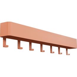 Garderobenhalter SPINDER DESIGN, B:72cm H:12cm T:7,5cm, rosa, Metall, Garderobenhalter, "Dax Play", Metall, Breite 72 cm