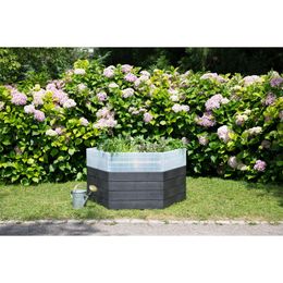 Garantia Hochbeet 'Ergo Turbo XL 75 Wood' anthrazit/braun 145 x 75 x 145 cm