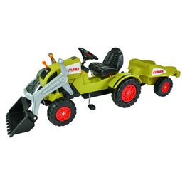 BIG Trettraktor Claas Celtis mit Anh&auml;nger mehrfarBIG 169 x 54 x 46 cm