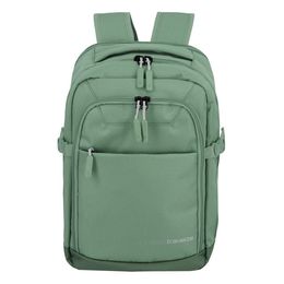 Travelite Laptoprucksack "KICK OFF Reiserucksack", gr&uuml;n, Polyester, unifarben, Basic, Rucks&auml;cke, ideal als Kabinengep&auml;ck, f&uuml;r Arbeit, Freizeit und