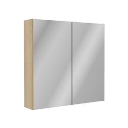 Fackelmann Spiegelschrank 'Compact Line' eichefarben 70 x 68 x 15,6 cm