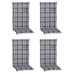 Beo Hochlehner-Auflagenset 'Belgrad' grau 50 x 118 x 6 cm 4 St&uuml;ck