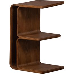 Beistelltisch Woood, B:60cm H:40cm T:32cm, braun, Wohnzimmer, Tische, "Frey Plywood mit abgerundeten Ecken multifunktional H40 x B60 x T32 cm",