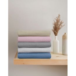 Spannbettlaken OTTO HOME, grau, Jersey, Obermaterial: 97% Baumwolle, 3% Elasthan, Bettlaken, "MATILDA Jersey 160 g/m&sup2;, 97% Bio-Baumwolle 3% Elasthan,
