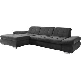 Ecksofa DIE PLANBAR, B:331cm H:84cm T:124cm, schwarz, 100% Polyester, Wohnzimmer, Sofas, "MP-IN17004 L-Form, Breite 331 cm, Kaltschaum-Polsterung",