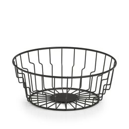 zeller Obstkorb schwarz &Oslash; 24 x 9,5 x 24 cm