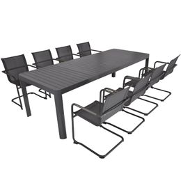 Garden Pleasure Gartenm&ouml;belset 'Amira' f&uuml;r 8 Personen Aluminium