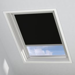 my home Verdunklungsrollo "Sky-Dachfensterrollo", MK10, einseitig verschiebbar, schwarz, Aluminium, Polyester, Rollos, mit Kassette und Seitenprofilen