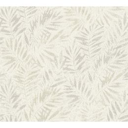 A.S. Cr&eacute;ation A.S. Cr&eacute;ation Vliestapete 'Metropolitan Stories Travel Styles' Palmenbl&auml;tter beige 0,53 x 10,05 m