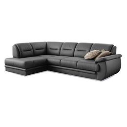Sit & More Ecksofa SIT & MORE, B:250cm H:85cm T:164cm, grau, Luxus-Kunstleder;Kunstleder Softlux;NaturLEDER (echtes Rindleder)/Korpus passendes Kunstleder