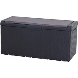 Kissenbox 'Portonovo' Kunststoff anthrazit 123,7 x 61 x 58,7 cm