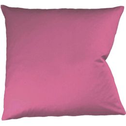Kissenbezug Fleuresse, B:40cm L:40cm, lila, Mako-Satin, Mako-Satin, Kissenbez&uuml;ge, "Colours Mako Satin, 100% Baumwolle, mit Rei&szlig;verschluss", Mako