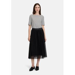 BETTY & CO BETTY & CO Damen Midirock "Damen mit Plissee", schwarz, Gr. 36, Netz, Obermaterial: 100% Polyester. Futter: 100% Polyester, R&ouml;cke, Plissee