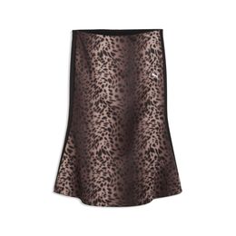 Puma Damen Jerseyrock "T7 Leo Luxe Track Midirock Damen"schwarz, Gr. M, Obermaterial: 100% Polyester, R&ouml;cke