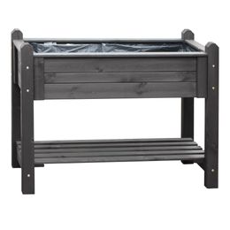 Promadino Hochbeet grau 114 x 84,5 x 60 cm