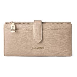 LAZAROTTI Damen Geldb&ouml;rse "Bologna Leather Geldb&ouml;rse Leder 20 cm", beige, Leder, Kleinlederwaren