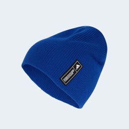 Damen Beanie "ESS LBL BEANIE"royal blau, wei&szlig;, adidas Sportswear, Obermaterial: 100% Polyacryl, M&uuml;tzen, f&uuml;r Erwachsene, sportlicher Stil, aus