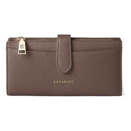 LAZAROTTI Damen Geldb&ouml;rse "Bologna Leather Geldb&ouml;rse Leder 20 cm", braun, Leder, Kleinlederwaren