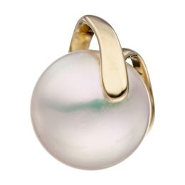Jobo Damen Perlenanh&auml;nger "Anh&auml;nger mit Perle 12 mm", Gelbgold 585 Perlen, gelb, Gelbgold 585, Perlen, Schmuckanh&auml;nger, 14 Karat 585 Gold mit einer
