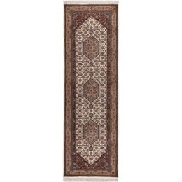 Orientteppich Theko, B:80cm H:12mm L:250cm, braun, Schurwolle, Teppiche, "Benares Bidjar, handgekn&uuml;pft", reine Wolle, mit Fransen, auch als L&auml;ufer,