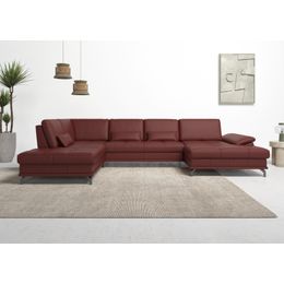 Wohnlandschaft OTTO HOME, B:363cm H:89cm T:223cm, rot, Luxus-Microfaser (90% Polyester, 10% Polyamid);Samtoptik (100% Polyester), Sofas, "Costello
