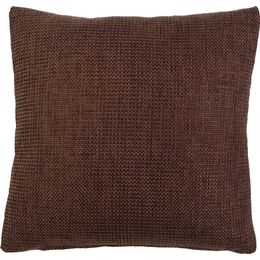 G&ouml;zze Dekokissen G&Ouml;ZZE, B:50cm L:50cm, braun, Obermaterial: 100% Polyester, Dekokissen_Sitzkissen_Kissenh&uuml;llen, "Dallas", in vielen Farben