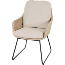 siena GARDEN Gartensessel 'Kansas' Edelstahl/Aluminium taupe 60 x 85 x 70 cm