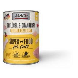 Mac's MAC&rsquo;s Katzennassfutter 'Superfood for Cats' Gefl&uuml;gel & Cranberry Adult 800 g