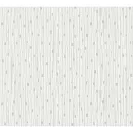 A.S. Cr&eacute;ation A.S. Cr&eacute;ation Vliestapete 'The BoS' Linien retro creme/grau 0,53 x 10,05 m