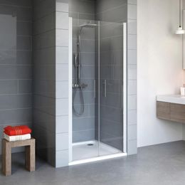 Schulte Pendelt&uuml;r f&uuml;r Nische 'Alexa Style 2.0' teilgerahmt, aluminiumfarben, 80 x 192 cm