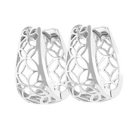 Adelia&acute;s ADELIA ́S Damen Klappcreolen "Ohrringe &ndash; Klappcreole aus 925 Silber", silber, Silber 925 (Sterlingsilber), Ohrringe, Ideal als Geschenk f&uuml;r besondere