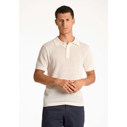 LINDBERGH Herren Poloshirt "Poloshirt Relaxed Fit", wei&szlig;, Gr. S, Obermaterial: 100% Baumwolle, Shirts