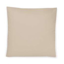 Kissenbezug Irisette, B:40cm L:40cm, beige, Mako-Satin, Obermaterial: 100% Baumwolle, Kissenbez&uuml;ge, "Paris 8000", Hochwertiger Premium Kissenbezug