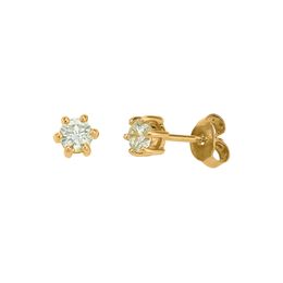 Firetti Damen Paar Ohrstecker "Schmuck Geschenk Gold 333 Ohrschmuck Ohrringe Solit&auml;r", 5, Gelbgold 333, gold, Gelbgold 333, Ohrringe, mit Zirkonia