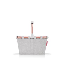 Reisenthel Einkaufskorb "carrybag XS", B:33,5cm H:21cm T:19,5cm, wei&szlig;, Einkaufsk&ouml;rbe, Standf&uuml;&szlig;e, Griff umklappbar, flach zusammenlegbar, stabiler