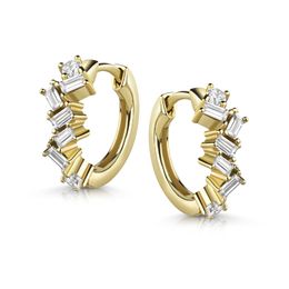 Firetti Damen Paar Creolen "Schmuck Geschenk Silber 925 Ohrschmuck Ohrringe", 17mm, Silber 925 (Sterlingsilber), gold, Silber 925 (Sterlingsilber),