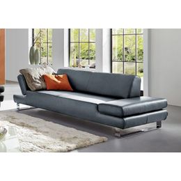 3-Sitzer W.Schillig, B:232cm H:76cm T:91cm, blau, Flachgewebe S22 (100% Polyester);Stoff S37 (100% Polyester): Luxus-Microfaser in
