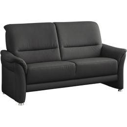 2,5-Sitzer DIE PLANBAR, B:172cm H:99cm T:93cm, schwarz, Sofas, "PN-PF23182", Federkernpolsterung, wahlweise R&uuml;cken echt bezogen