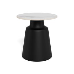 Couchtisch ACTONA GROUP, B:45cm H:47,5cm T:45cm, schwarz, Wohnzimmer, Tische, "Santorini Beistelltisch &ndash; modern & kompakt, langlebige Keramikplatte",
