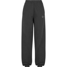 Karl Kani Damen Jogginghose "Karl Kani Karl Kani Small Signature Washed OS Sweatpants", schwarz, Gr. XXS, unifarben, 100% Baumwolle, Hosen
