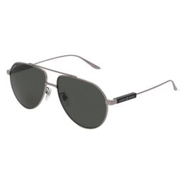 Gucci GG1311S | Unisex-Sonnenbrille | Fassung: Vollrand, Pilot, Metall, Gun Gl&auml;nzend | Glasfarbe: Grau