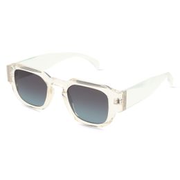 Levi's Levi's LV 1095/S | Unisex-Sonnenbrille | Fassung: Vollrand, Eckig, Kunststoff, Kristall Transparent | Glasfarbe: Grau