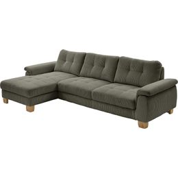 Ecksofa DIE PLANBAR, B:316cm H:86cm T:177cm, gr&uuml;n, 88% Polyester;12% Polyamid, Wohnzimmer, Sofas, "PP-LA19101 L-Form, Breite 316 cm", wahlweise mit