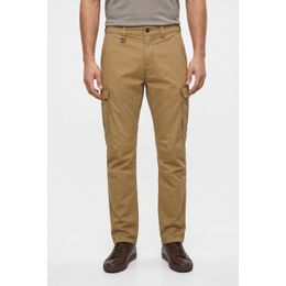 s.Oliver Herren Cargohose, beige, Gr. XL, unifarben, Web, Obermaterial: 97% Baumwolle, 3% Elasthan, Hosen, mit Stretch