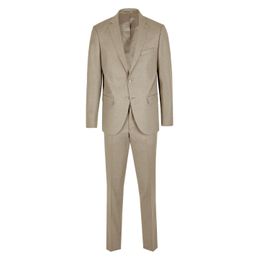 SteffenKlein Herren Anzug "SteffenKlein Anzug REGULAR FIT", beige, Gr. 54, uni, Obermaterial: 63% Polyester PES. 35% Viskose CV. 2% Elasthan EL.