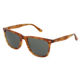Fielmann JIL 011 SUN RN | Unisex-Sonnenbrille | Fassung: Vollrand, Quadratisch, Acetat, Havanna Hell | Glasfarbe: G15